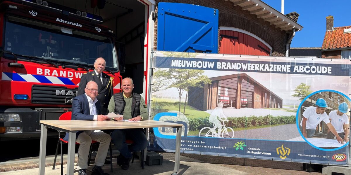 Contract getekend voor bouw nieuwe brandweerkazerne Abcoude | RTV Ronde ...